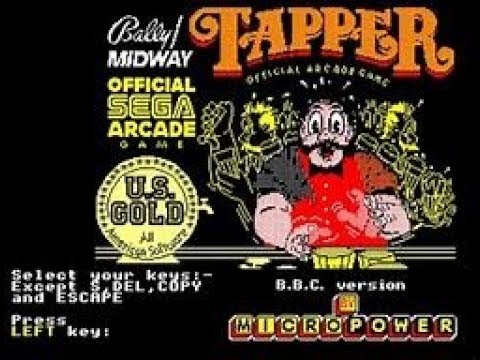 Tapper - BBC Micro || Commodore 64 || ZX Spectrum || Amstrad CPC 464 ...