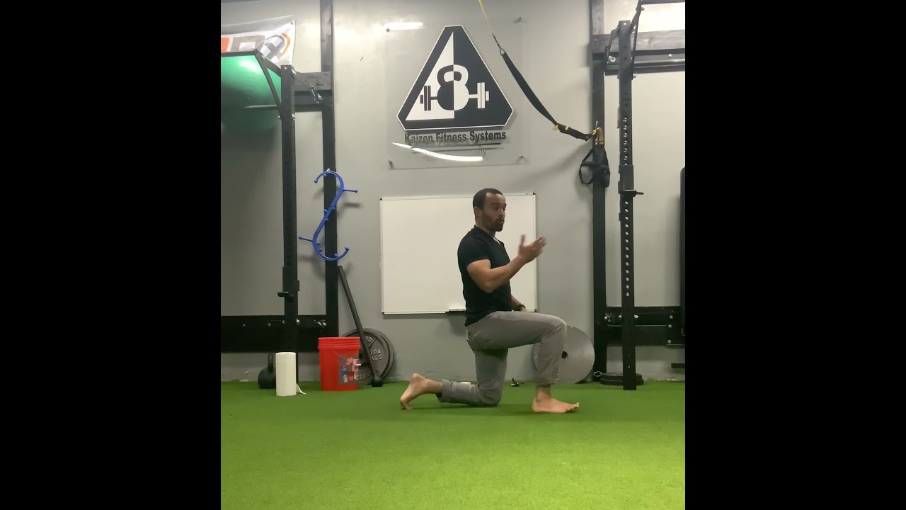 Half Kneeling Ankle Rock & Load - YouTube