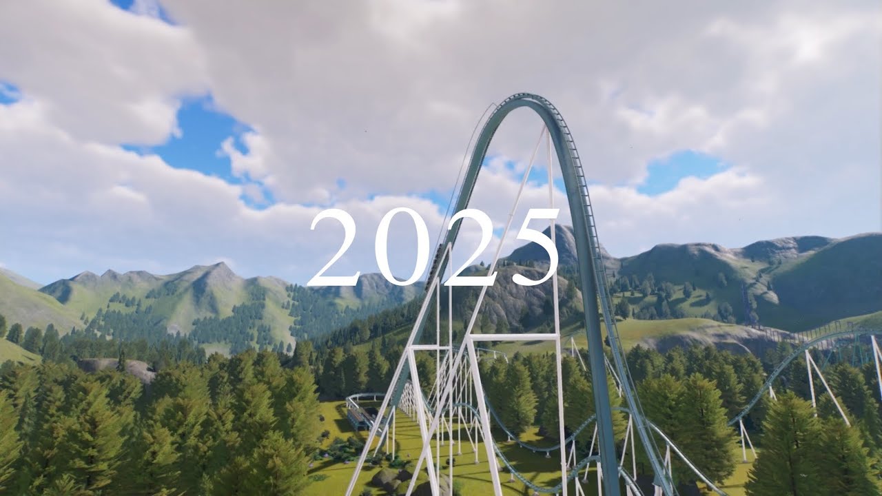 My first rollercoaster of 2025 in planet coaster 2. - YouTube