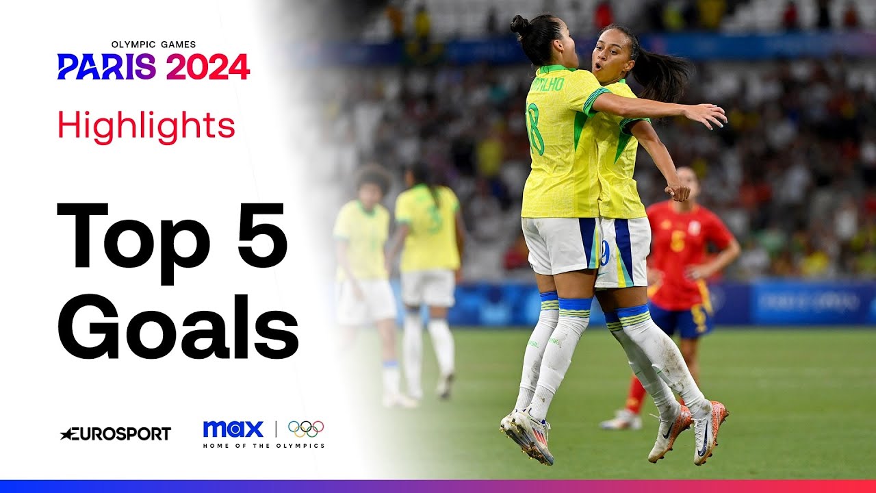 The Top 5 Goals of the Olympics 🎉 | #Paris2024 #Olympics - YouTube