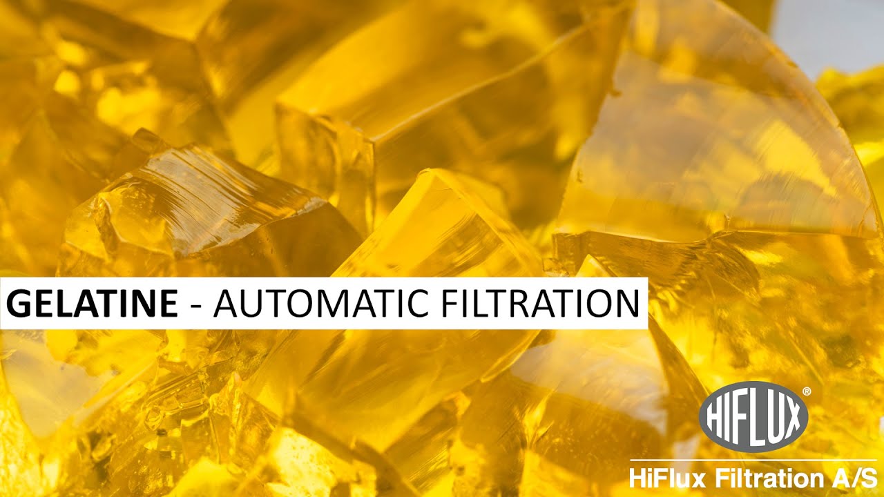 Gelatine filtration - Auto-line self-cleaning filter - YouTube