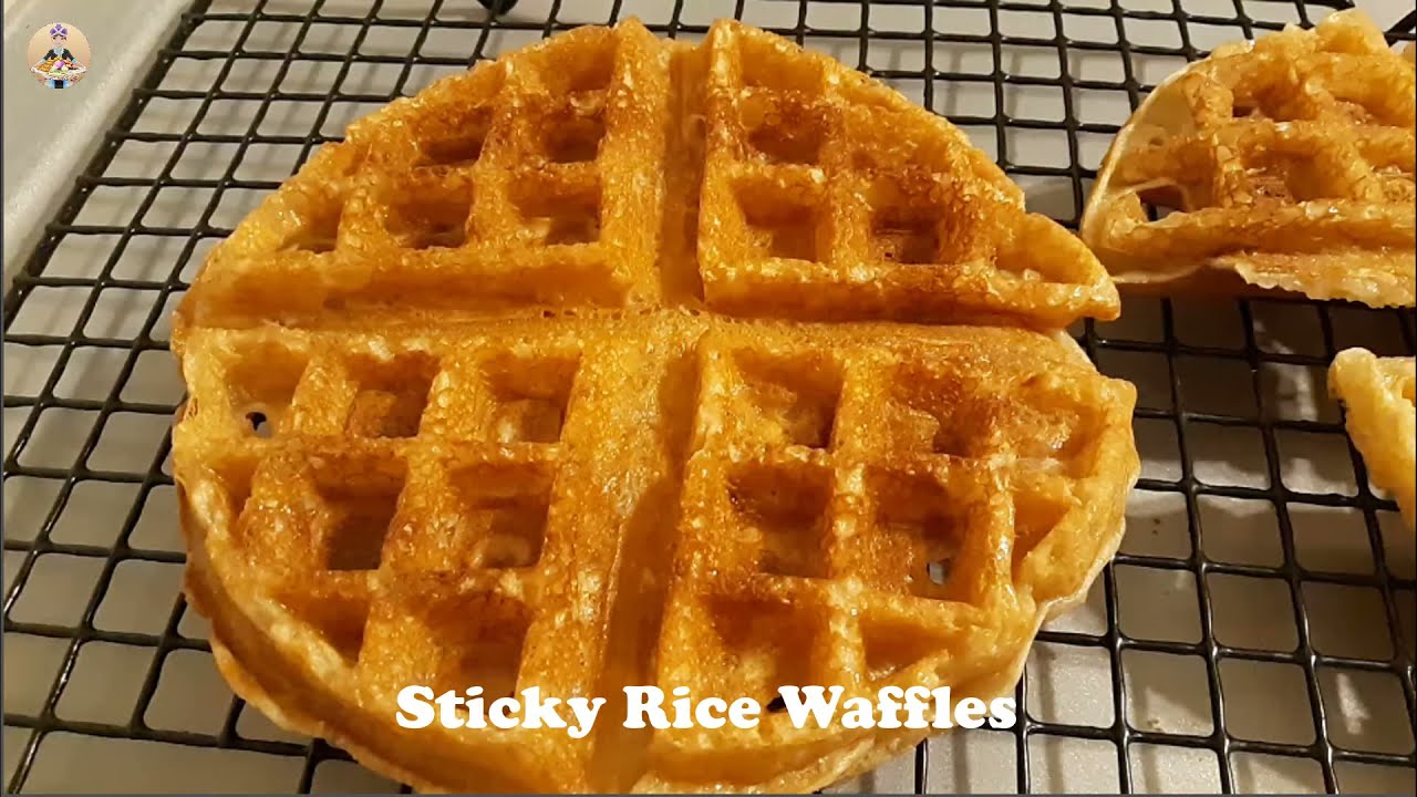 Sticky Rice Waffles - Ncuav Nplaum Waffles - YouTube
