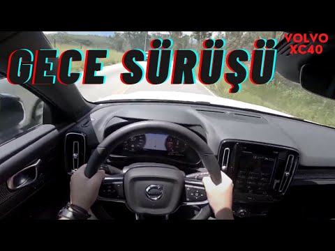 Enköping İsveç'te gece sürüşü! | Volvo XC40 2021 | İsveç Vlog
