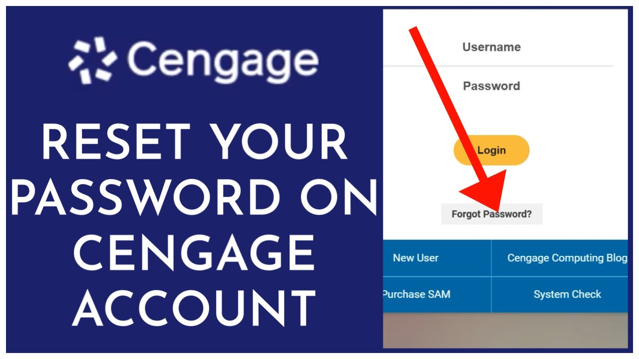 How to Reset Your Password on Cengage Account 2023? - YouTube