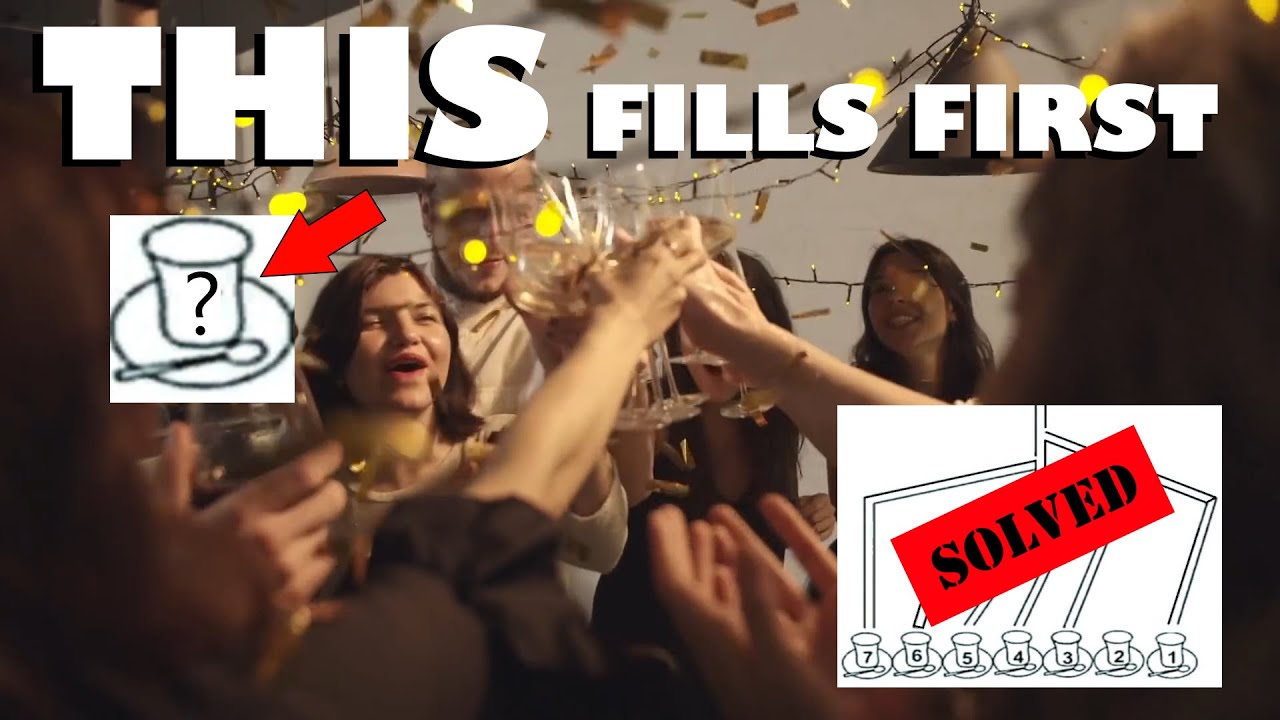 Solution to "Which Cup Will Fill First?" - YouTube