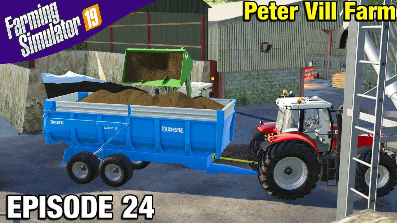 LOADING SILAGE Farming Simulator 19 Timelapse - Peter Vill Farm FS19 ...