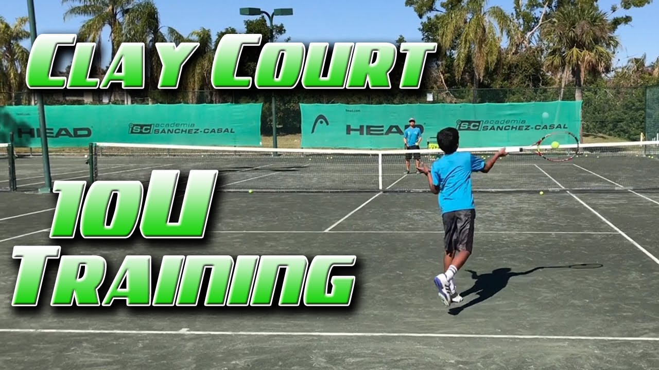 Clay Court Nadal footwork for 10U players - YouTube