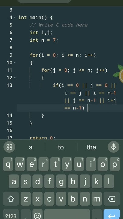 Pattern no. 35 || C language #programming #cpattern #clanguage #ccode #cpatterns #programming ...