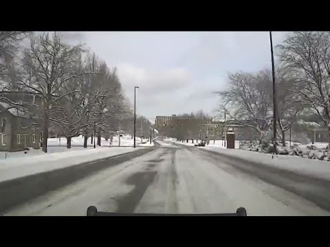 Winter storm dumps several inches of snow in Athens County - YouTube