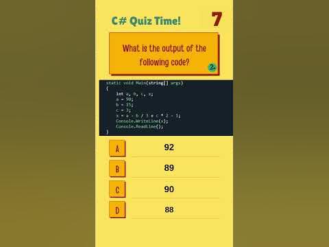 Programming Quiz | C Sharp Quiz - YouTube