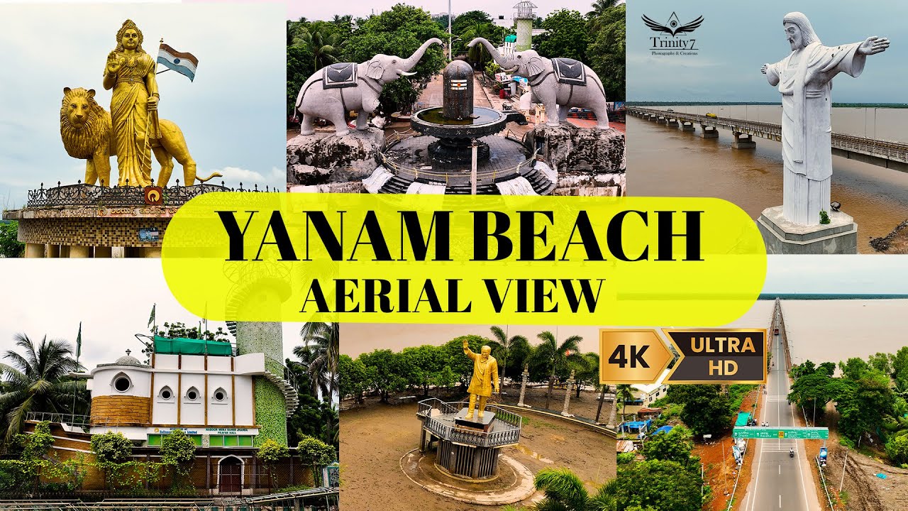Yanam Beach Aerial View - 4k / Trinity.7 - YouTube