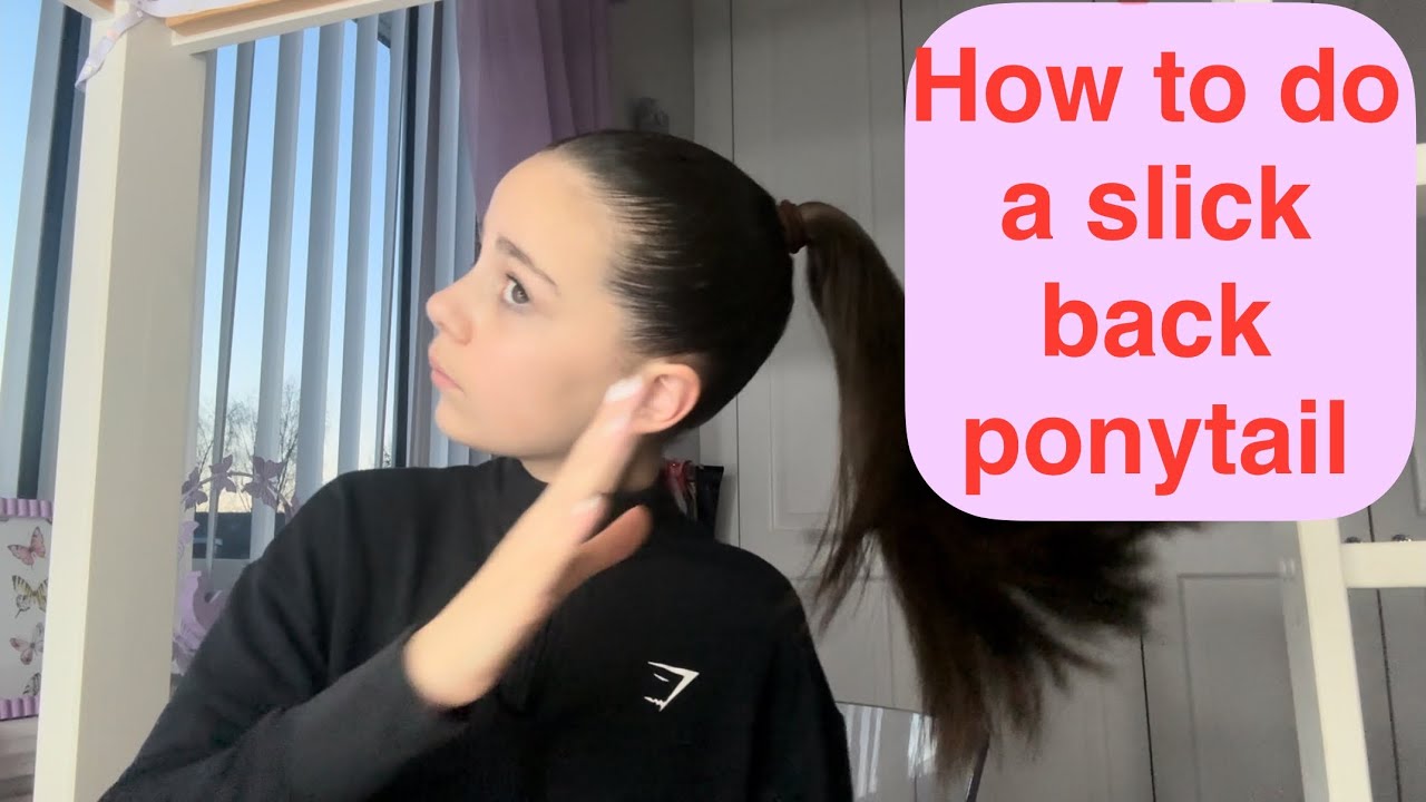 How to do my slick back ponytail - YouTube
