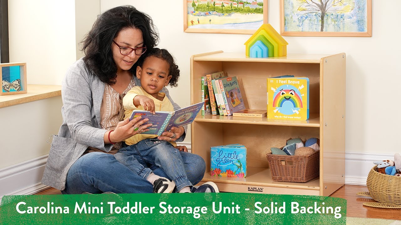 Carolina Mini Toddler Storage Unit Solid Backing FINAL - YouTube