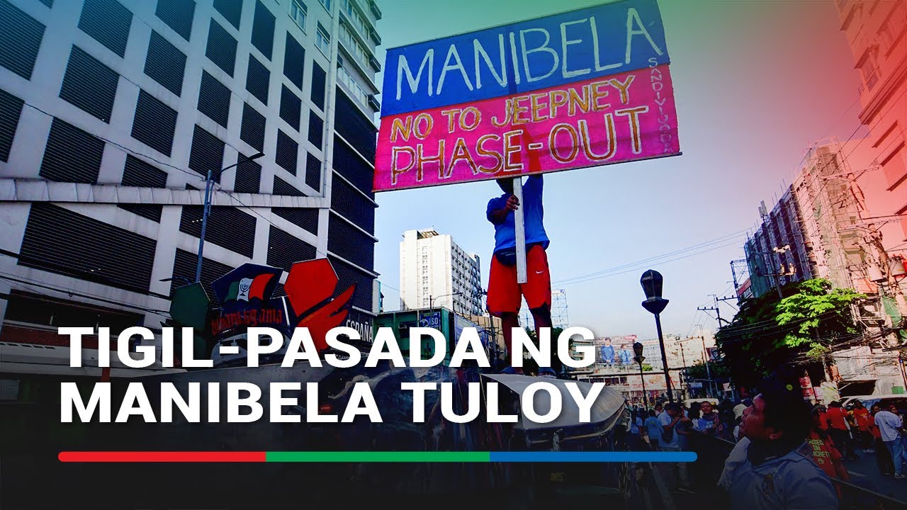 Tatlong araw na tigil-pasada ng grupong Manibela, kasado na - YouTube