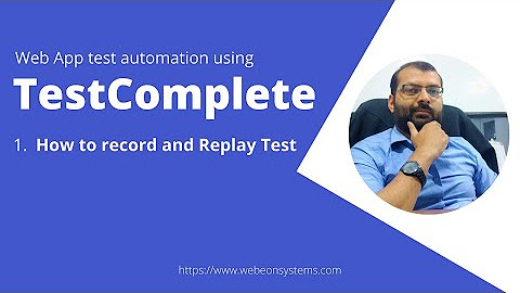 Test Automation using TestComplete - YouTube