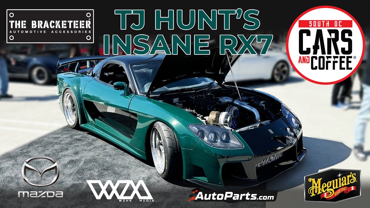 TJ HUNT'S INSANE RX7, 365 FERRARI DAYTONA, INSANE LINE UP OF AVENTADORS ...
