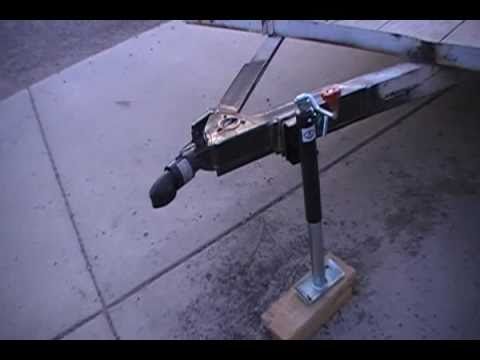 Welding a tongue on a trailer - YouTube