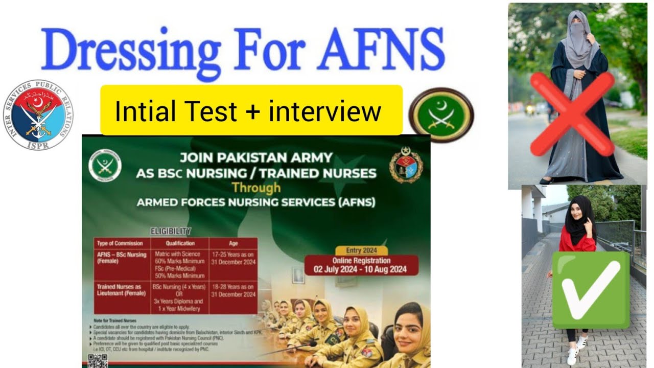 Afns intial test & interview dressing | Afns dressing for intial test ...