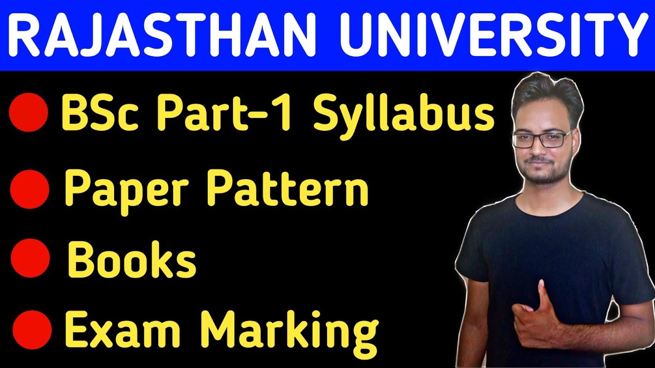 BSc Part-1 Syllabus | Paper Pattern | Books | Exam Marking | Uniraj ...