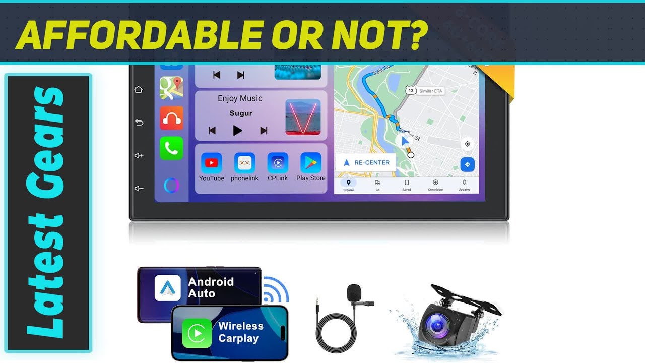 VECHTEL 7-Inch Android Car Stereo with Wireless Carplay & Android Auto ...