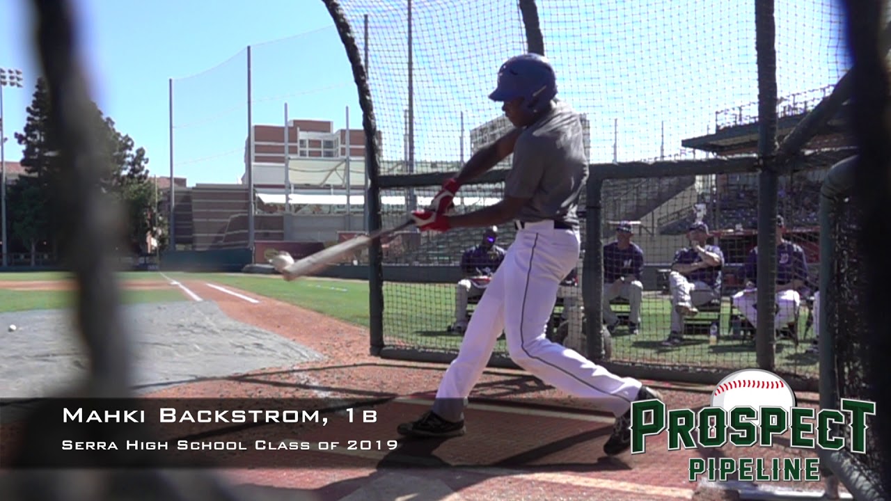 Mahki Backstrom, 1b, Serra High School Class of 2019, Swing Mechanics ...
