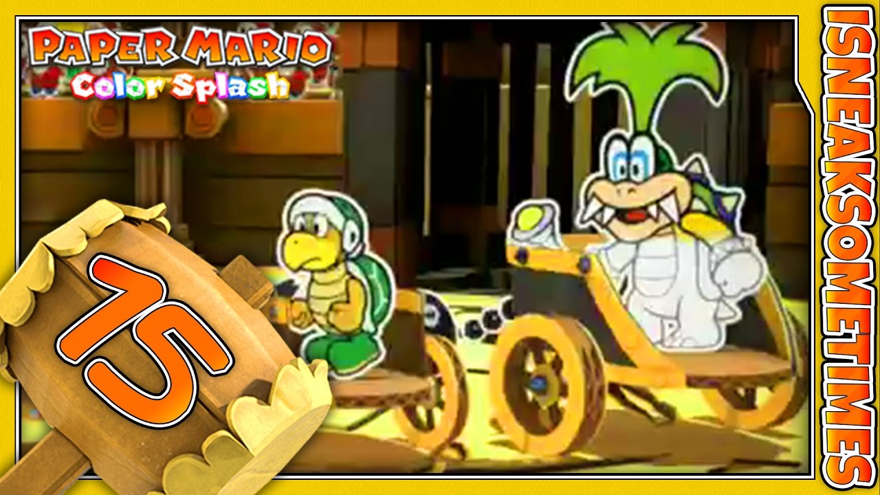 Paper Mario: Color Splash - Part 15 Golden Coliseum • Iggy Boss Battle ...