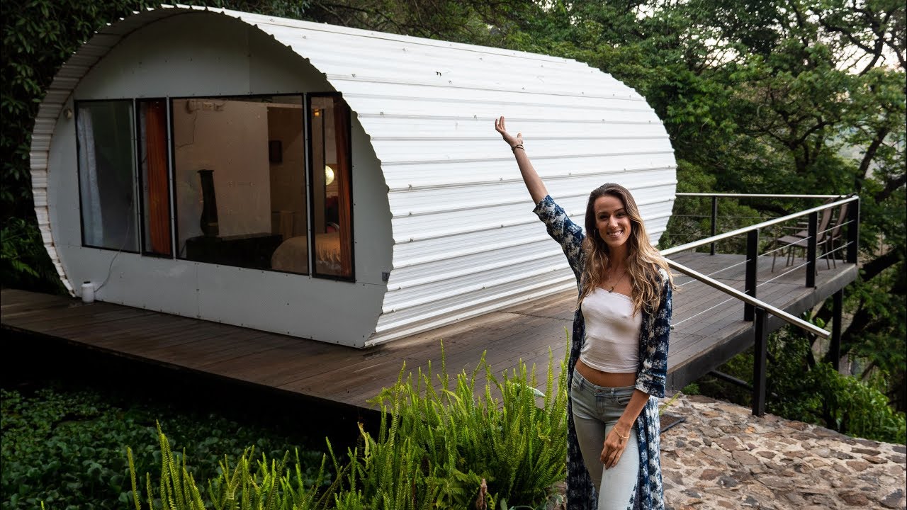 Eco Tiny House with UNBELIEVABLE View of Guatemala // tiny house tour ...