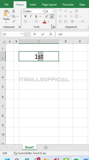 Excel Superscript Excelvideos Exceltutorial Youtube