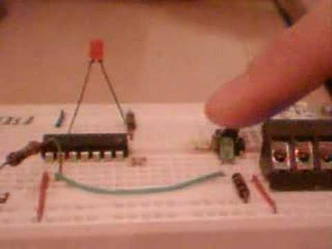 Push-button with PIC16F684 - YouTube