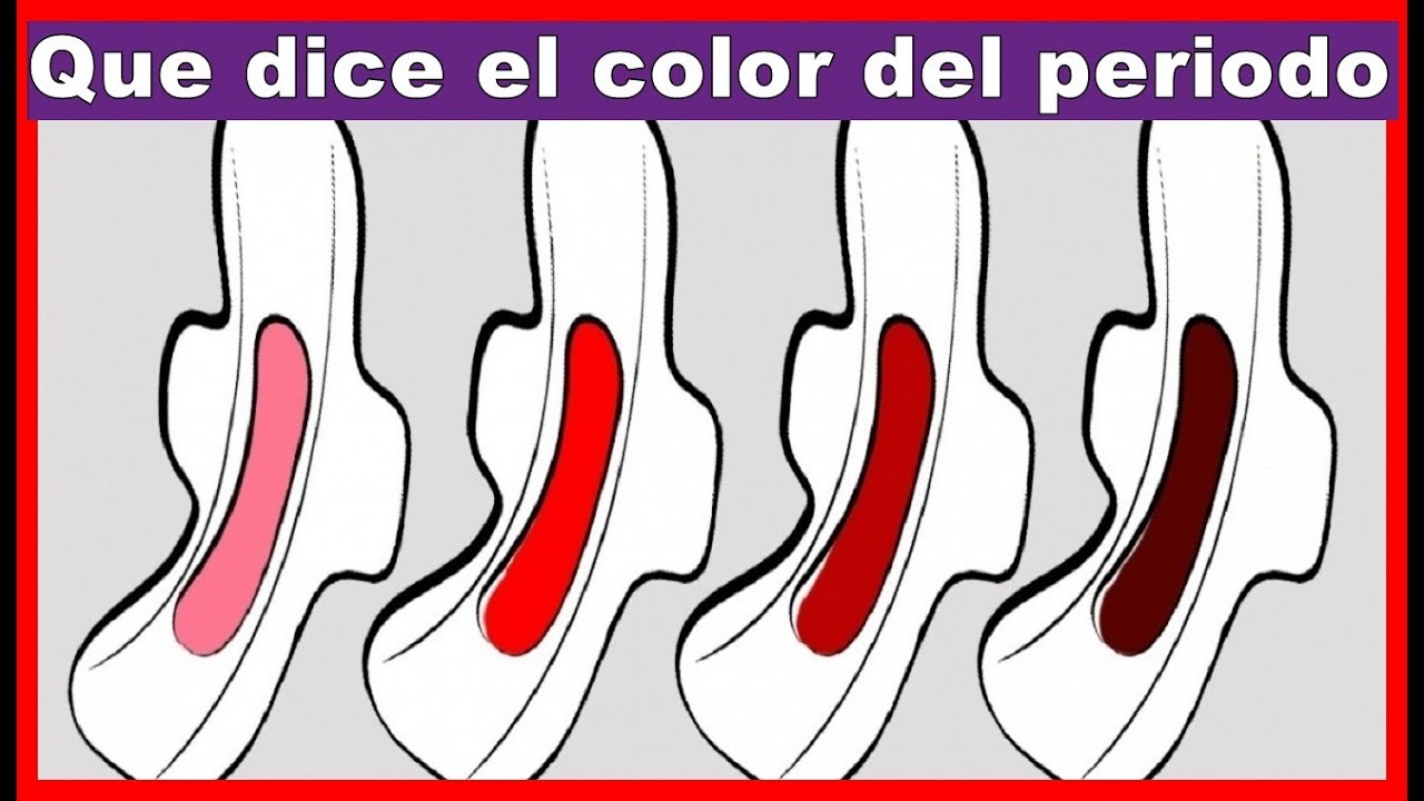 Tu menstruación te habla a través de su color, cuida tu salud - YouTube
