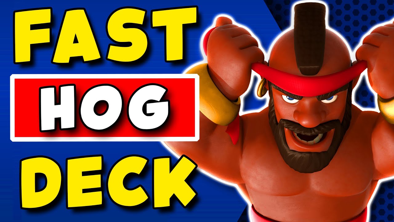Fast Hog Rider Fire Cracker Earthquake Deck - Clash Royale - YouTube