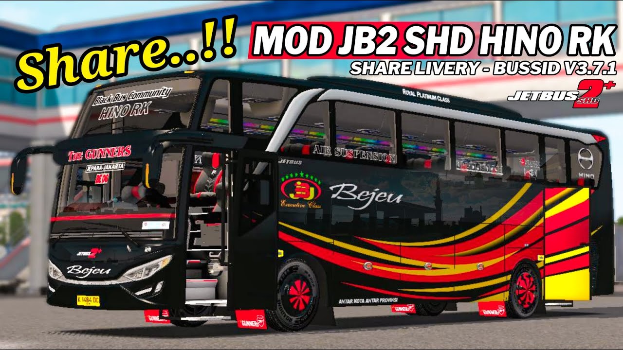Mod jb2 SHD HINO RK M Nasir x KP Project free | Share livery | Bus ...