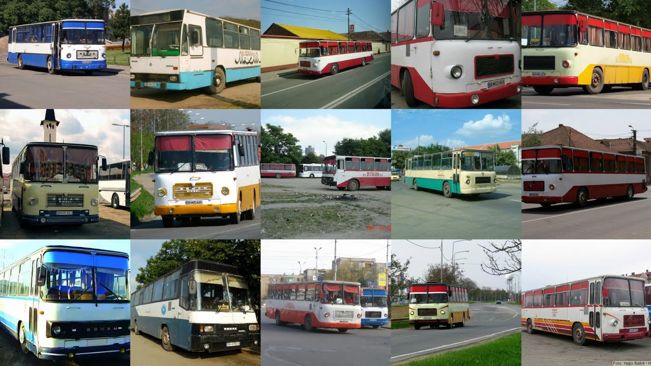 Autobuze Roman Diesel din Bihor Romania - YouTube