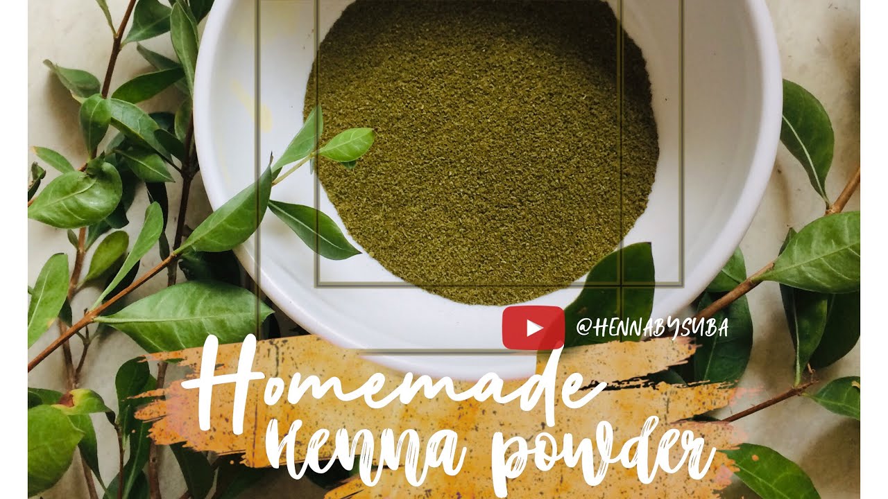 How To Make HENNA POWDER At Home From Henna Leaves HENNABYSUBA how-to-make-henna-powder-at-home-from-henna-leaves-hennabysuba