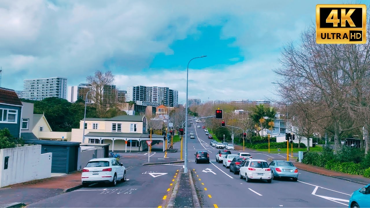 [4K] A Walk Through Freemans Bay, Auckland, New Zealand | City Sounds ...