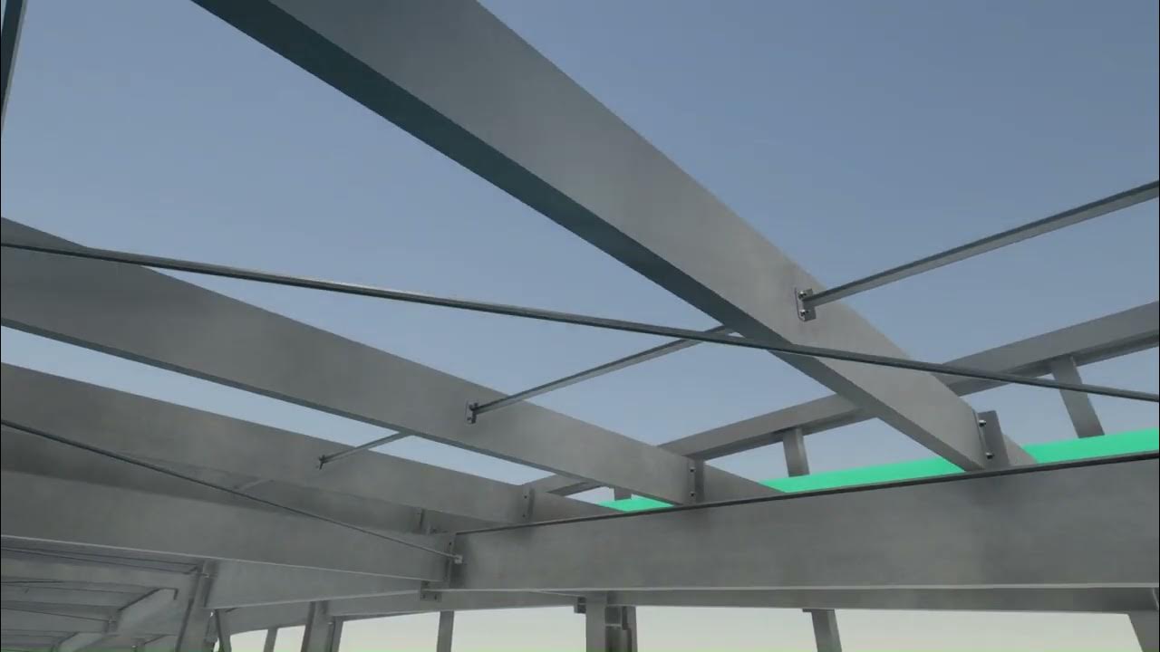 STEEL STRUCTURE 3D MODELING - YouTube