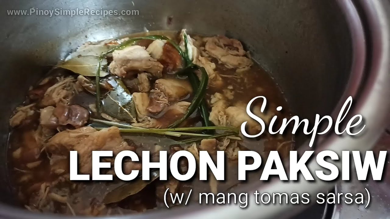 Simple Lechon Paksiw with Mang Tomas Recipe - Lechon Recipes Ideas ...