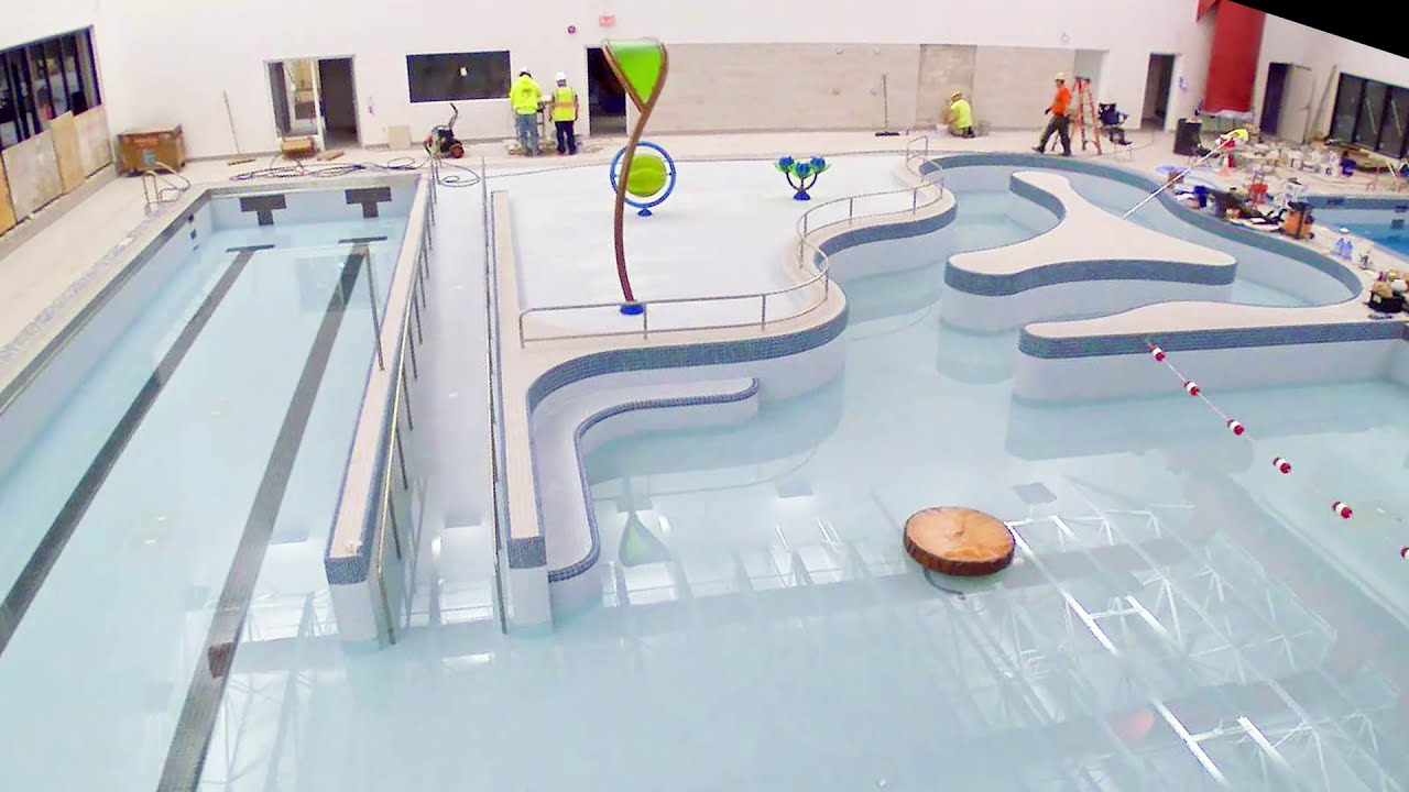 Time Lapse Video of the Aquatics Center at The Hawk - YouTube