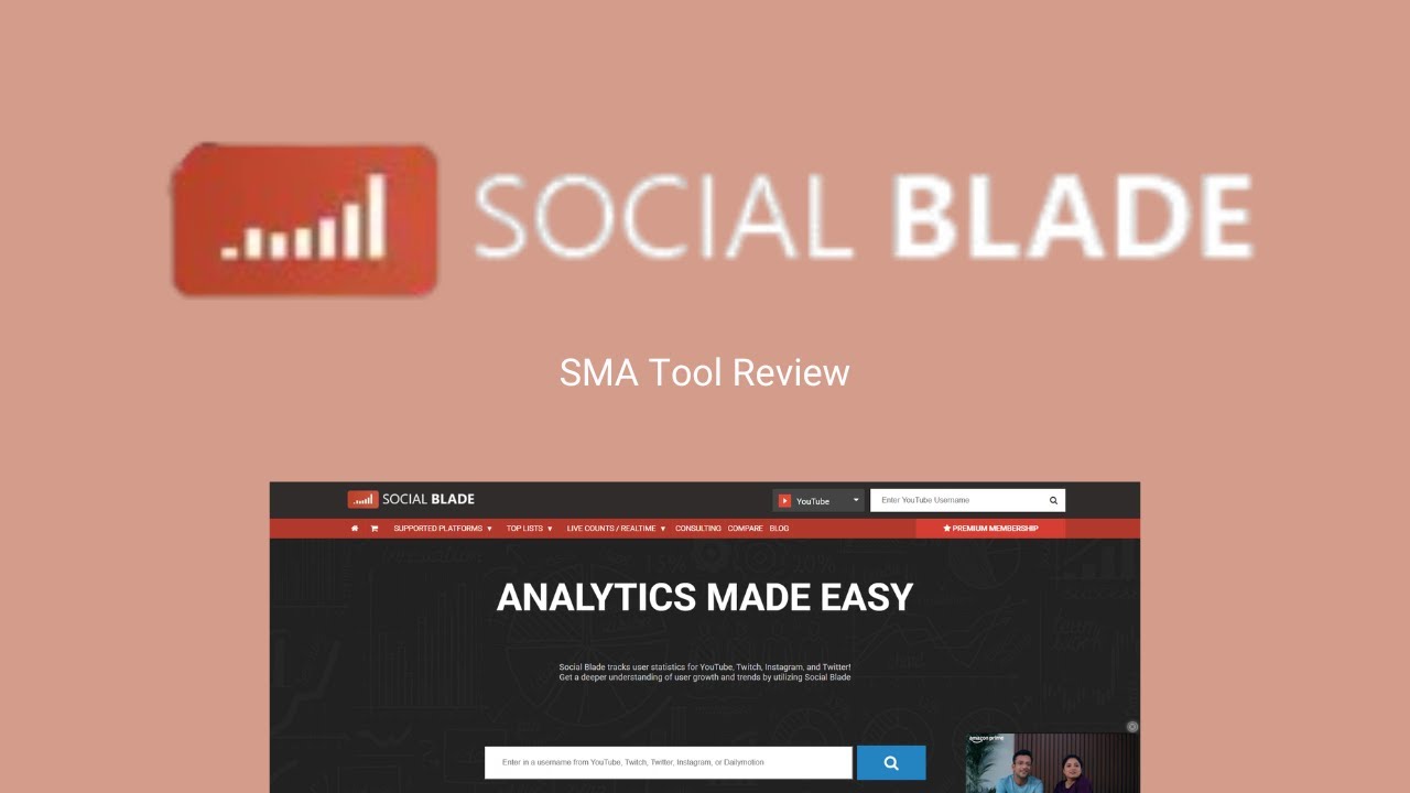 Analytics using Social Blade - YouTube