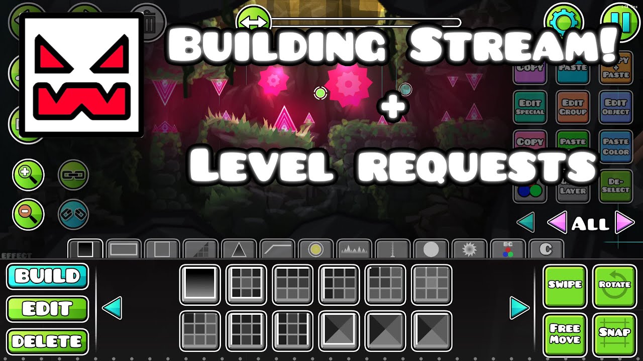 (GD) Building Stream! + Level requests - YouTube