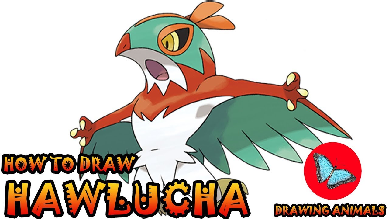 How To Draw Hawlucha Pokemon | Drawing Animals - YouTube