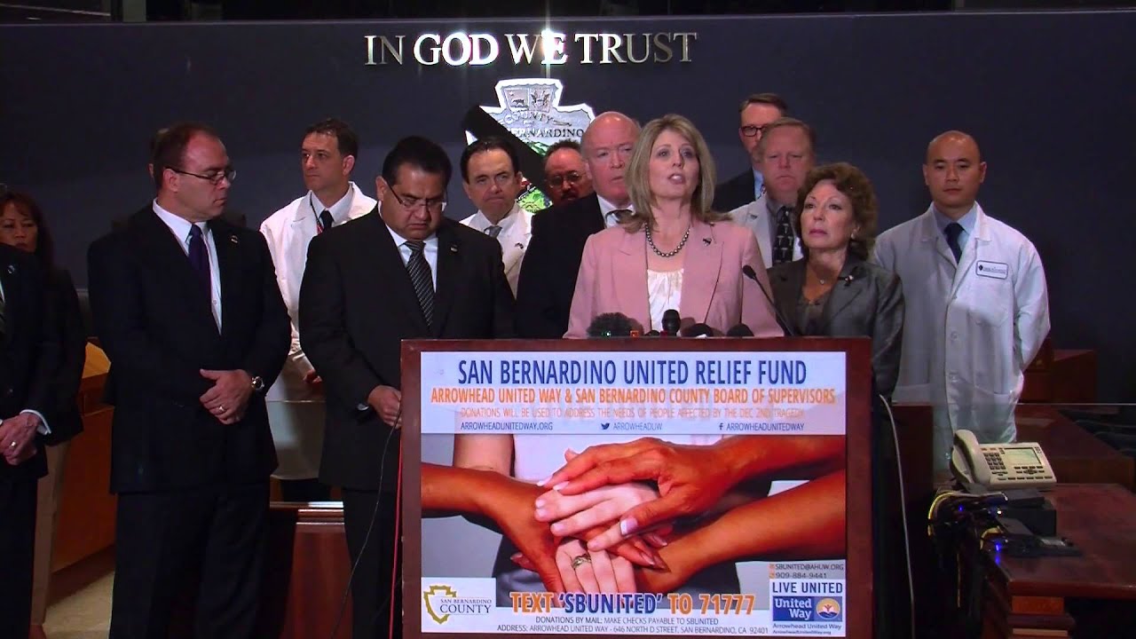 San Bernardino County Board of Supervisors Press Conference Dec. 7 ...