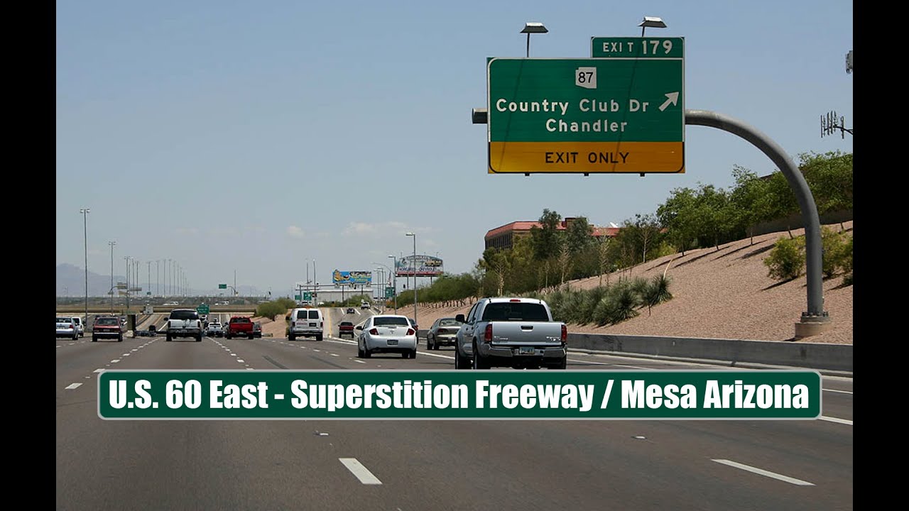 U.S. Route 60 an 202 loop in Mesa AZ - YouTube