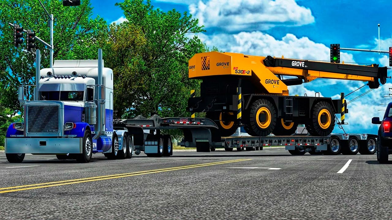 ATS 1.48 | DESCARGA GRATIS | Lowboy v3.0 CARGAS ESPECIALES - YouTube