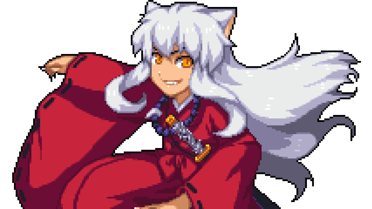 InuYasha Pixel Art Time Lapse - YouTube