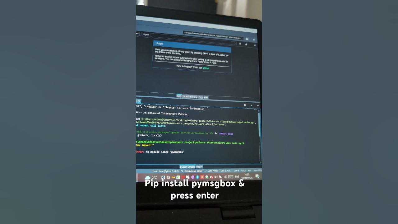 No module named 'pymsgbox' - YouTube