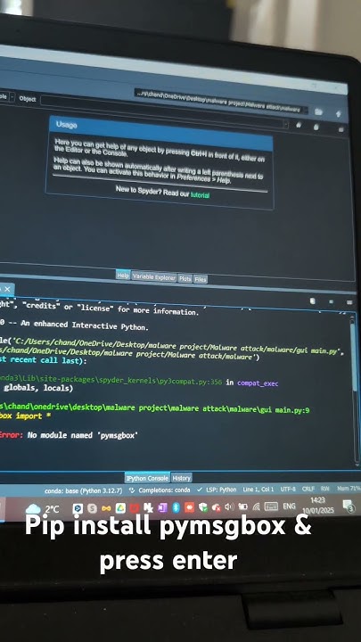 No module named 'pymsgbox' - YouTube