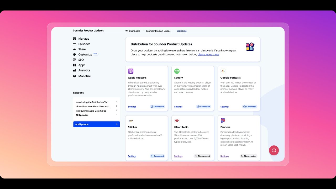 Distribution Dashboard - Be Where Your Listeners Are - YouTube