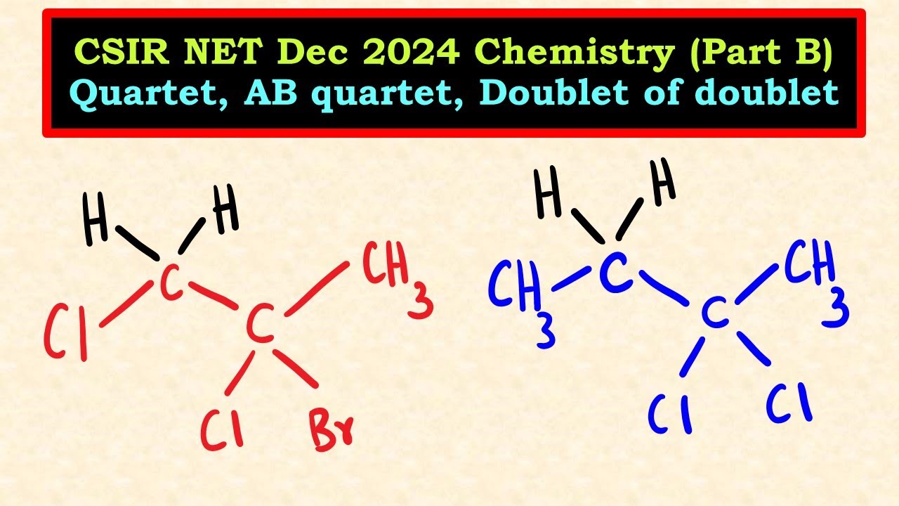 Quartet, AB Quartet, and Doublet of doublet in NMR Spectroscopy - YouTube