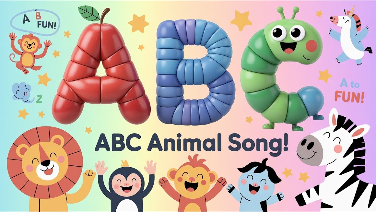 ABC Animal Song 🐾 | A to Z Alphabet Song for Kids | Learn Animals ...